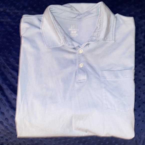 George | Shirts | George Mens 3xl Blue Polo Shirt | Poshmark